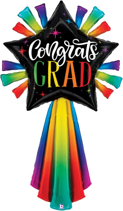 Congrats Grad Shooting Star 60″ Balloon – instaballoons Wholesale
