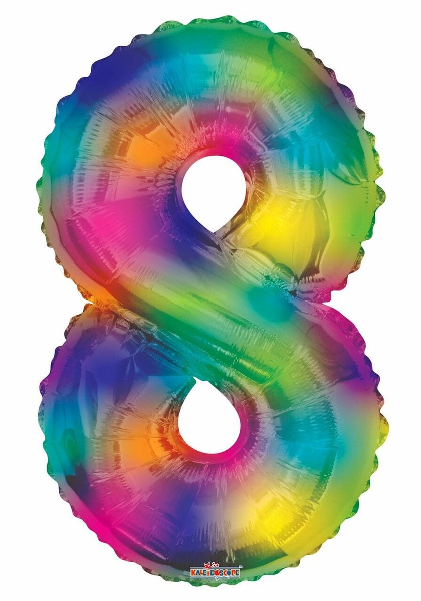 Number 8 Rainbow 34″ Balloon – instaballoons Wholesale