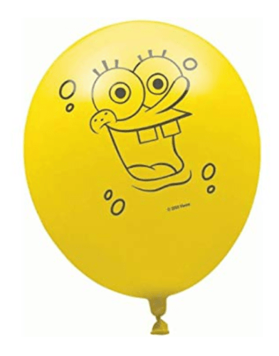 Spongebob Squarepants Face 12″ Latex Balloons (6 count) – instaballoons ...