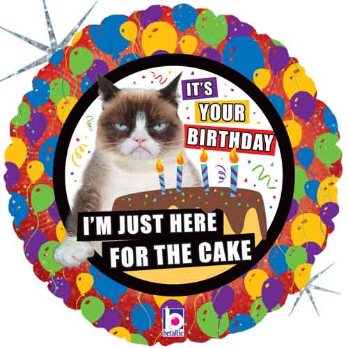 Grumpy Cat Birthday 18″ Balloon – instaballoons Wholesale