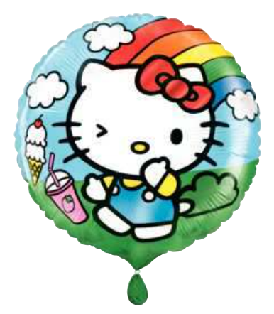 Hello Kitty With Balloons Png
