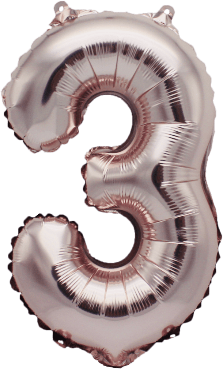 Rose Gold Number 3 16" Balloon – instaballoons Wholesale