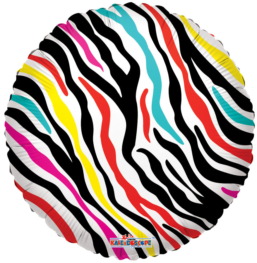 Multi Colored Zebra Print