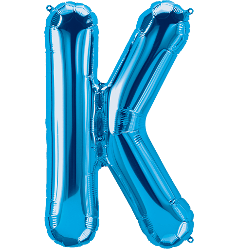 The Letter K In Blue