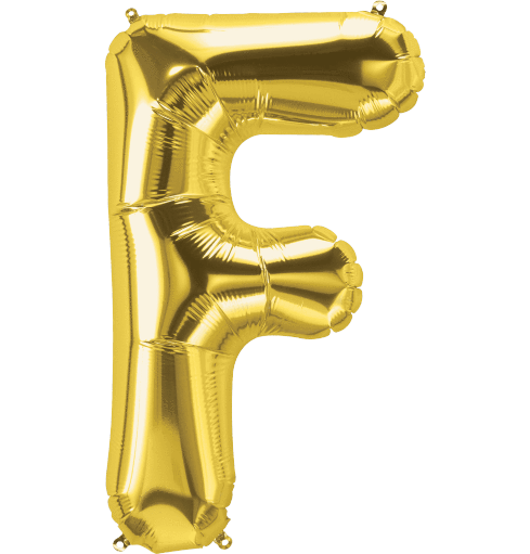 Gold Letter F