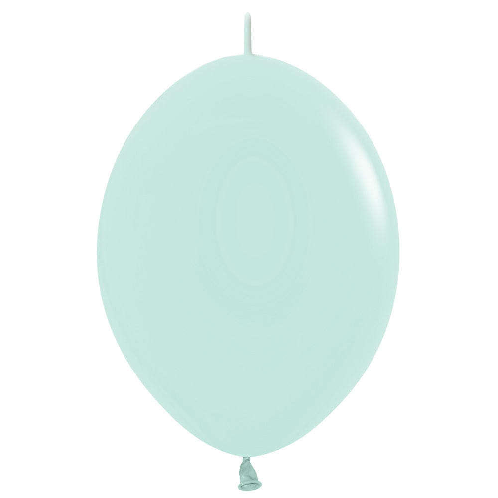 Pastel Matte Green Link-O-Loons 6″ Latex Balloons (50 count ...