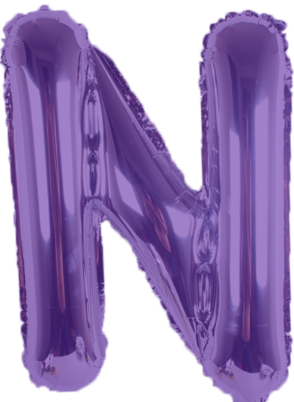Purple Letter N 16″ Balloon – instaballoons Wholesale