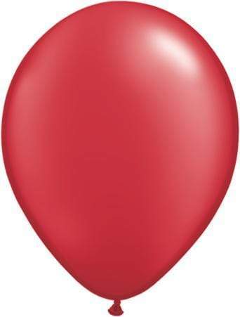 Pearl Ruby Red 5″ Latex Balloons (100) – instaballoons Wholesale