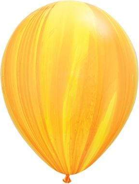 Yellow Orange Rainbow SuperAgate 11″ Latex Balloons (25 ...