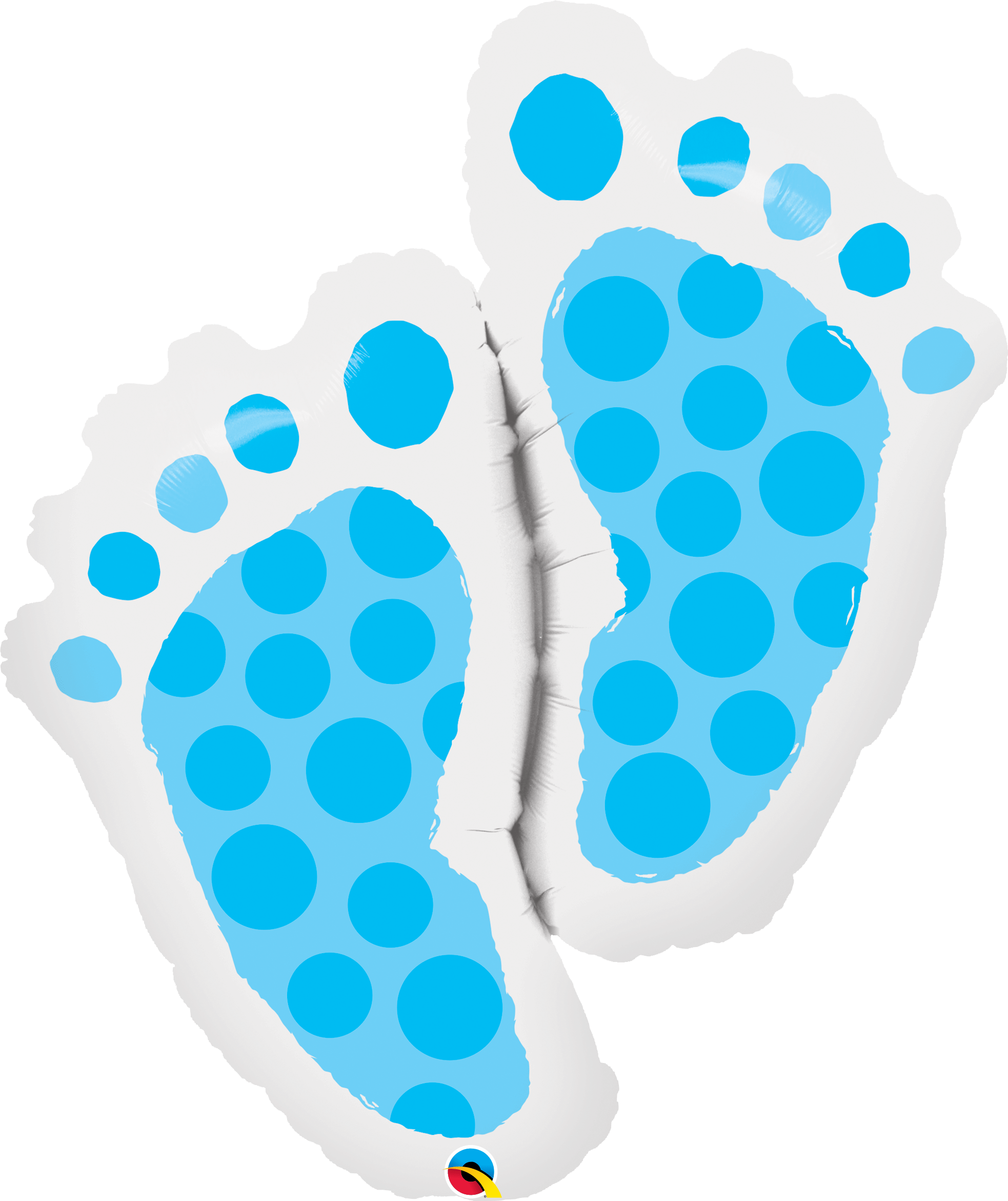 Red Baby Footprints Clipart
