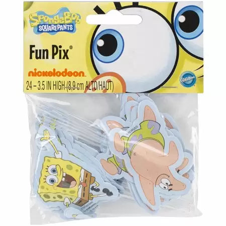 Spongebob Fun Pix Cupcake Picks (24 count) – instaballoons Wholesale