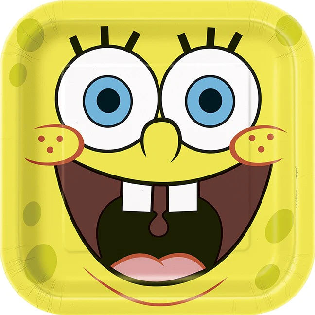 Spongebob Squarepants 9" Plates (8 count) – instaballoons Wholesale